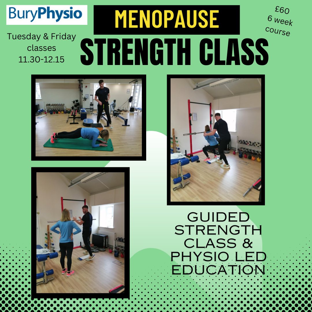 New Strength Class for Peri/Post Menopause Ladies - Bury Physio