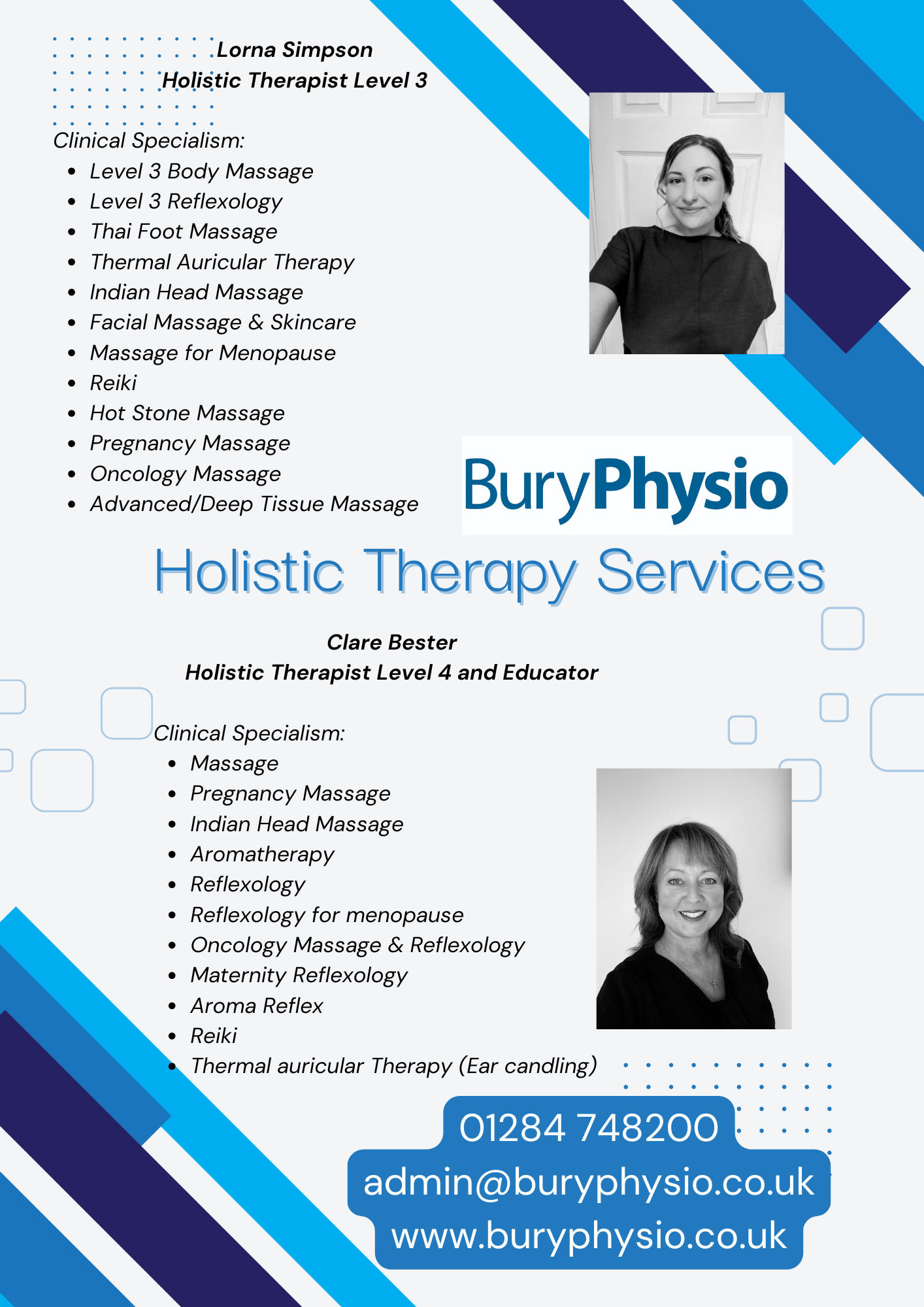 Holistic Therapy at Bury Physio - Bury Physio